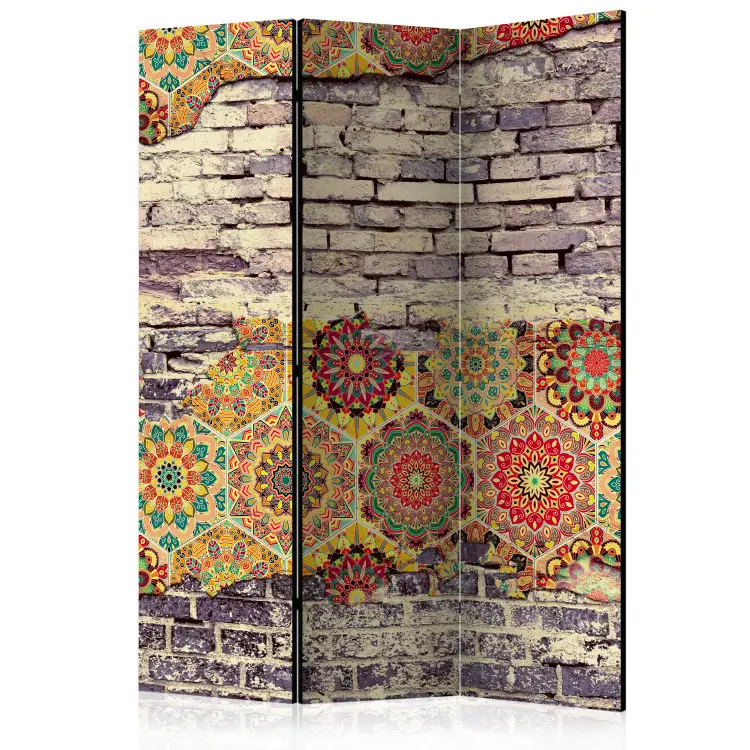 Room Divider Screen Colorful Equation - texture of brick wall with ...